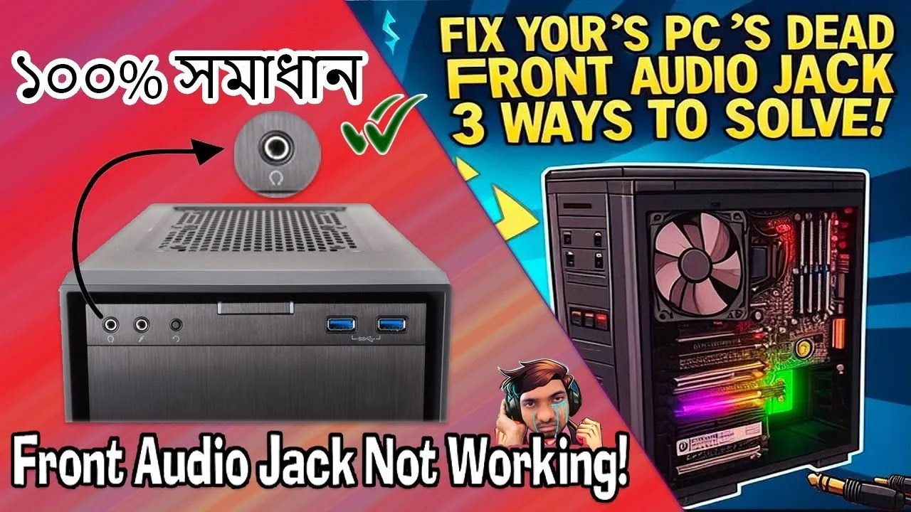 Front Audio Jack Not Working | 💯Fix Your PC's DEAD Front Audio Jack | 3 ...