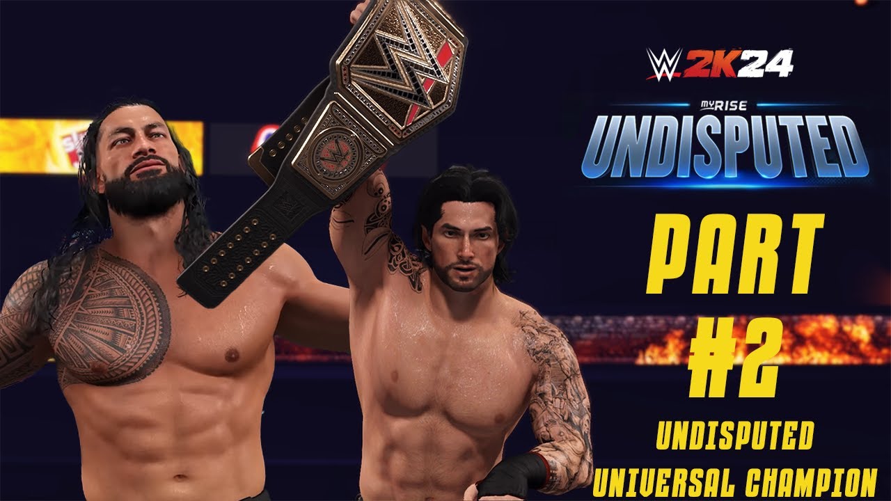 WWE 2K24 : MyRise Gameplay Part 2 | Undisputed | Career Mode | WWE 2K24 ...