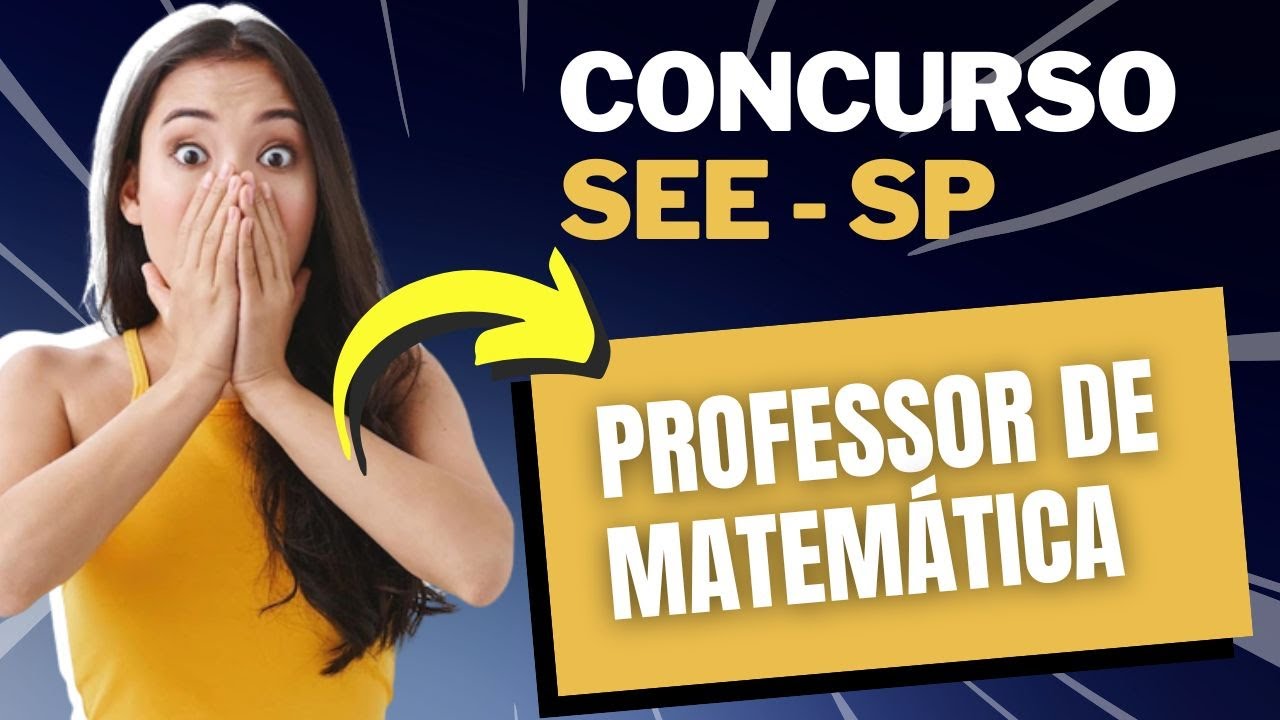 (COMBO DIGITAL) Concurso SEE-SP 2023 - Material PREPARATÓRIO para Professor de Matemática - YouTube