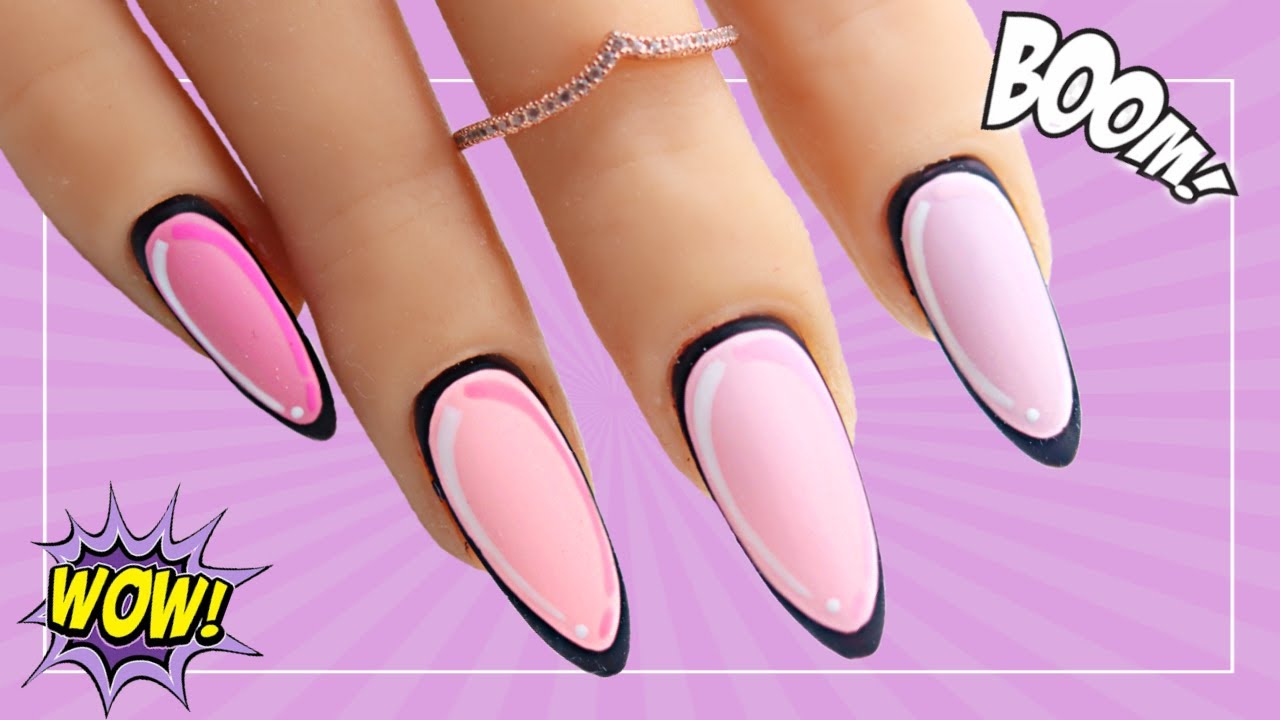 COMIC Nails STEP BY STEP! - YouTube