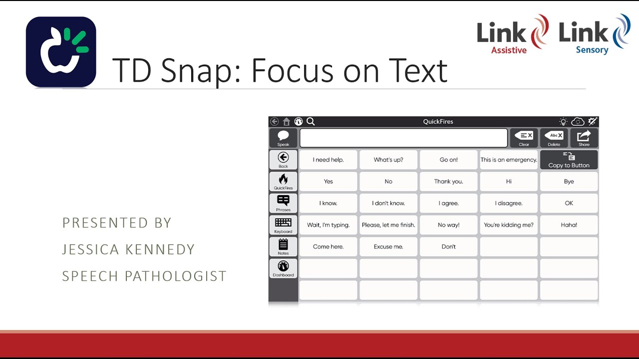 TD Snap: Focus on Text, recorded webinar 18th August 2021 - YouTube