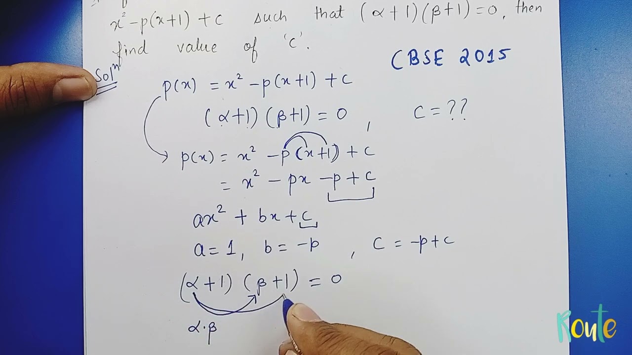 Polynomials Class 10 PYQS If Are Zeros Of Polynomial X2 p x 1 c Polynomials Class 10 PYQS If Are Zeros Of Polynomial X2 p x 1 c