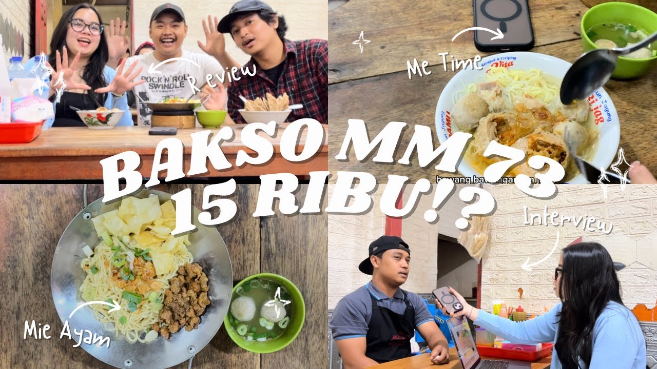 BAKSO CUMA 15 RIBU,HARUS COBA! BAKSO MM 73 - YouTube