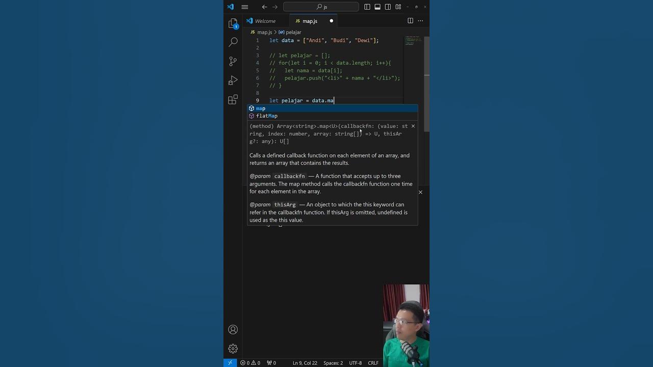 Array Map Skysen Coding Code Programming Javascript Front End Developer Scope Block