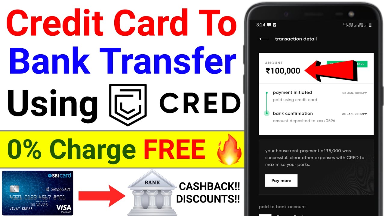 Cred App Se Credit Card Se Paise Kaise Nikale | Transfer Money From ...