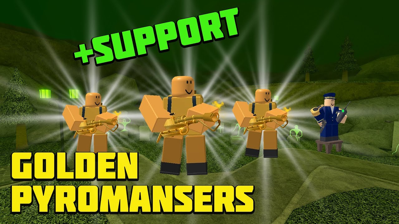 Golden Pyromancers in Necropolis - Roblox Tower Defense Simulator - YouTube