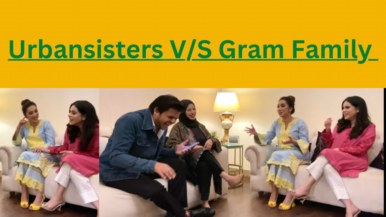 YouTubers se miley for a challenge| Urbansisters V/S Gram family ...