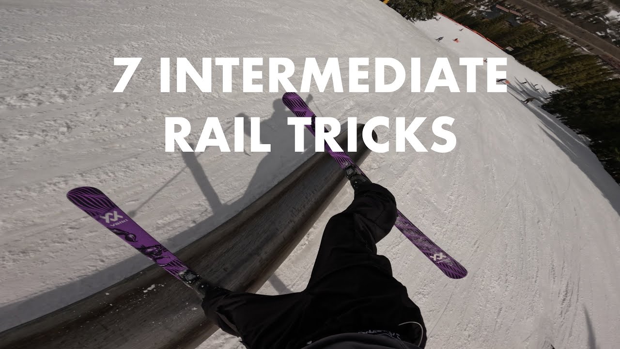 7 Intermediate Rail Tricks to Learn on Skis - YouTube