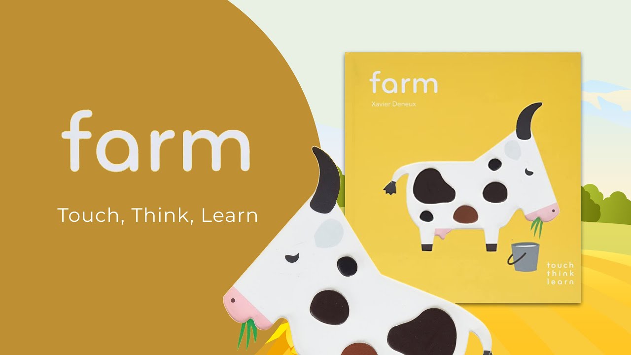 Touch, Think, Learn 🐄 Farm | Огляд книги 📚 книга для малышей ...