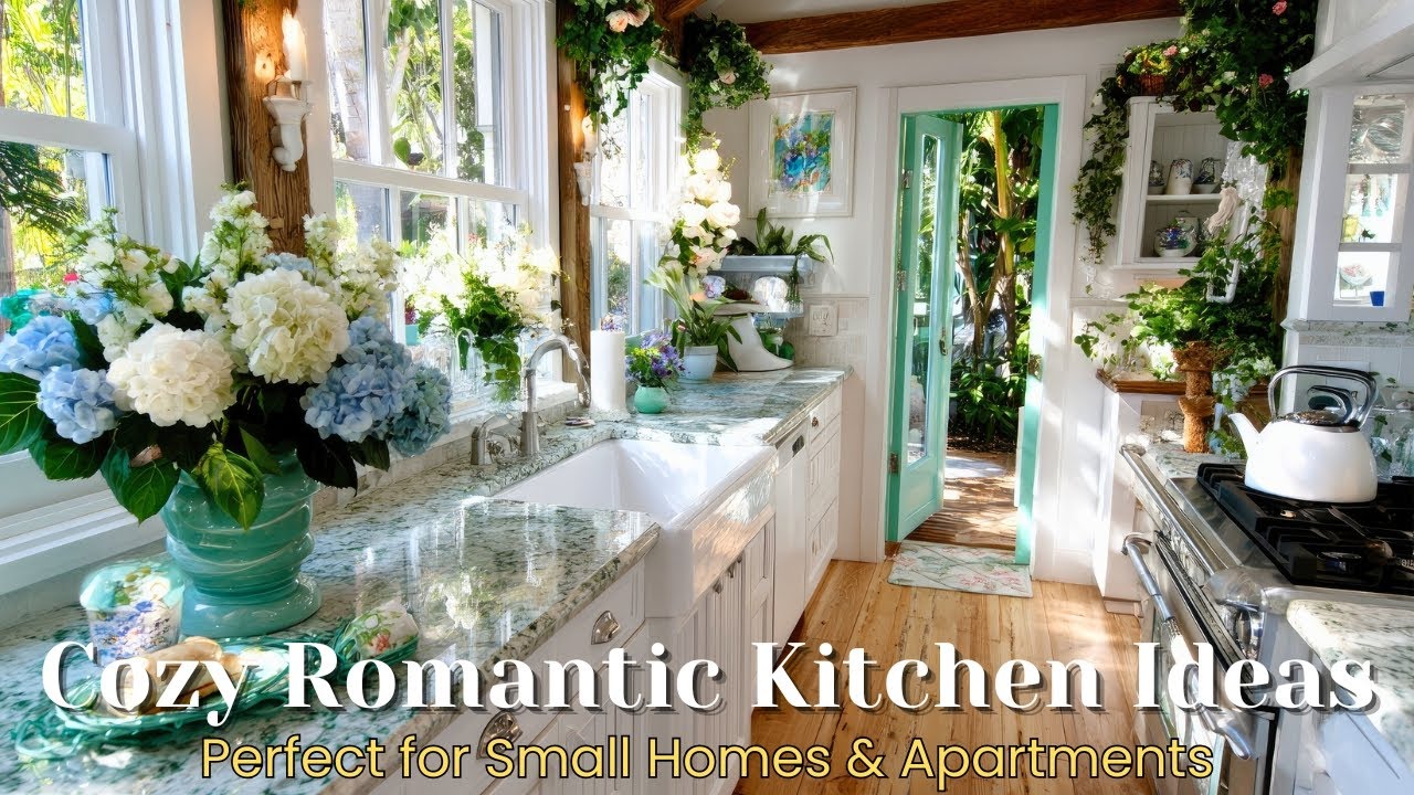Romantic Kitchen Makeover for Small Spaces You’ll Love - YouTube