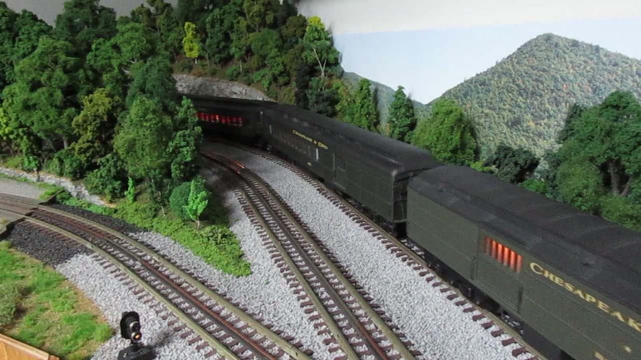 O Gauge C&O George Washington Passenger Train - YouTube