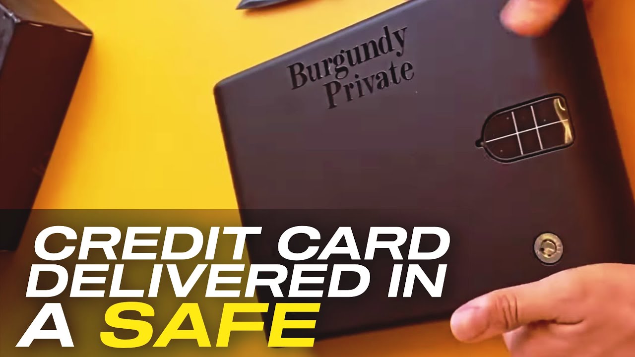 CREDIT CARD Delivered in a SAFE. THIS IS CLASS 😎 #SHORTS (AXIS BURGANDY ...