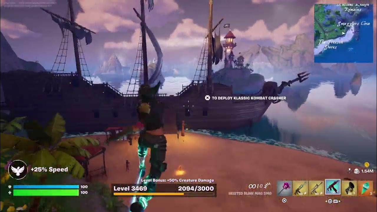 THE KRAKEN: BOSSFIGHT🐙 - JITTERING JANICE LOCATION - (FORTNITE MAP 3469-7377-0976) - YouTube