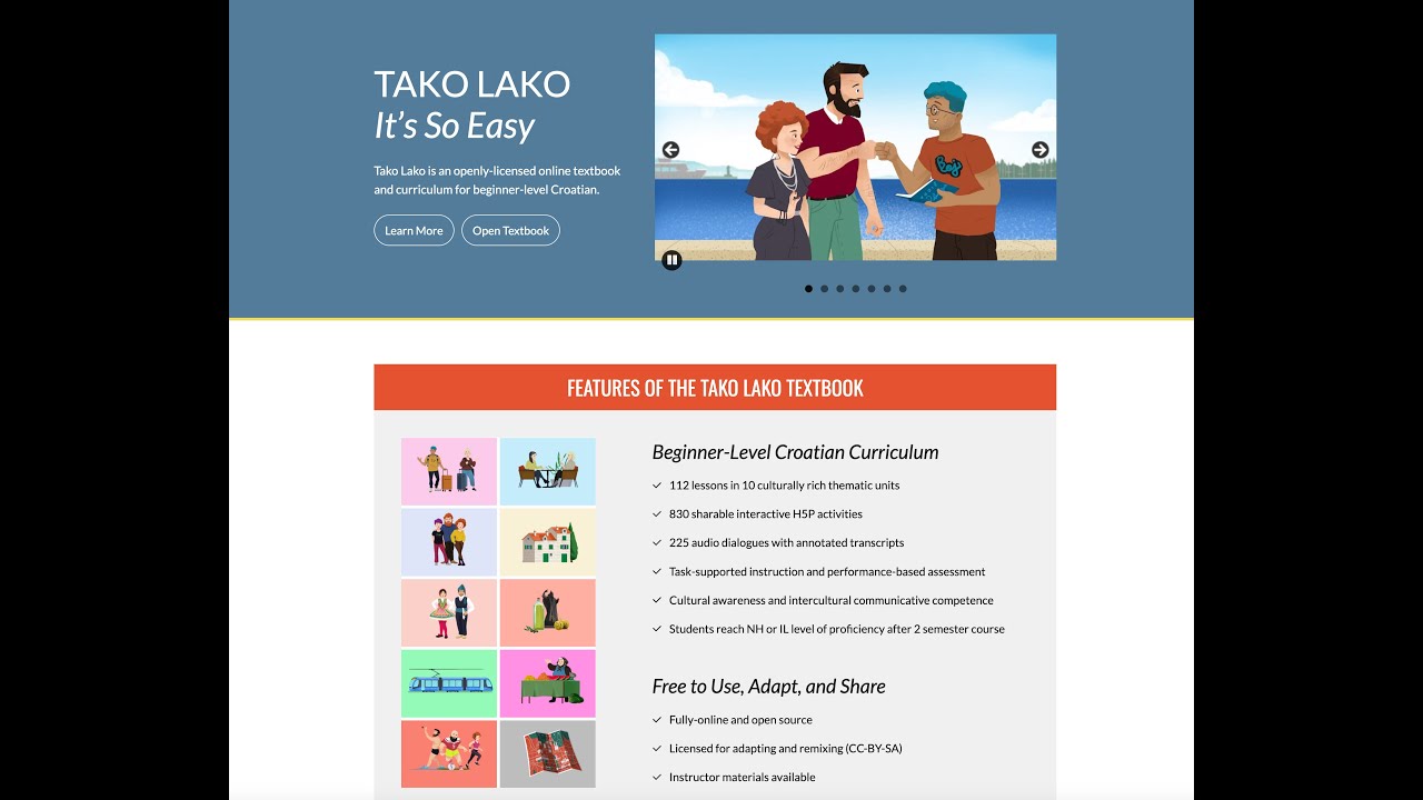 Tako Lako Online Croatian Textbook - YouTube