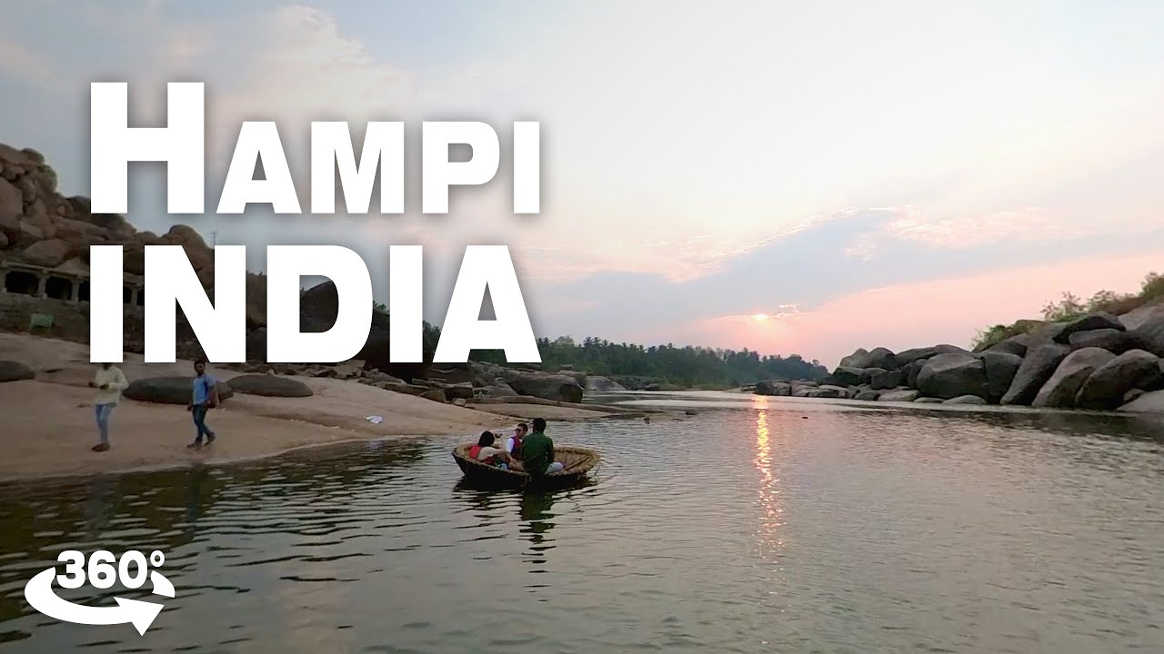 Hampi Coracle Boat Ride INDIA 2022 • 360 Degree Video 5.7K ASMR - YouTube
