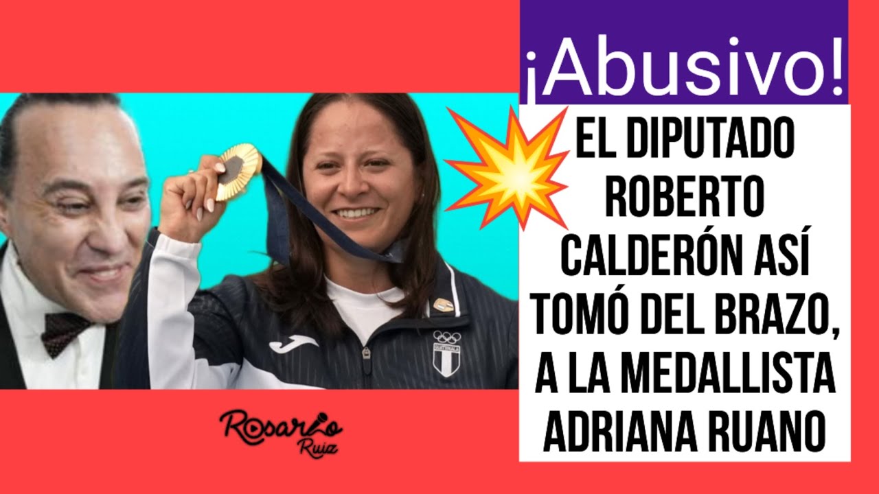 Medallista Adriana Ruano pasa incómodo momento con el diputado Roberto ...
