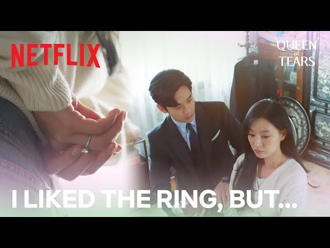 Kim Ji-won is caught secretly admiring her engagement ring | Queen of Tears E12 | Netflix [ENG]
