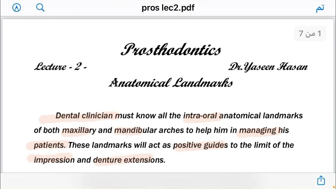 MSA-Dentistry// Pros lec2 / part1 - YouTube