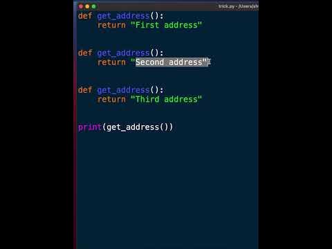 same method multiple times inside the same scope in python ? #coding #programming #python # ...