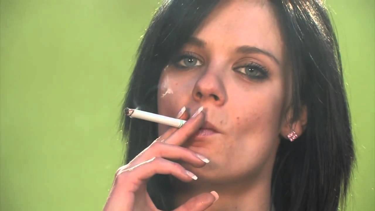 Bruenette Model Jaymee Smoking Menthol 100s Cigarettes Hd Hq Youtube