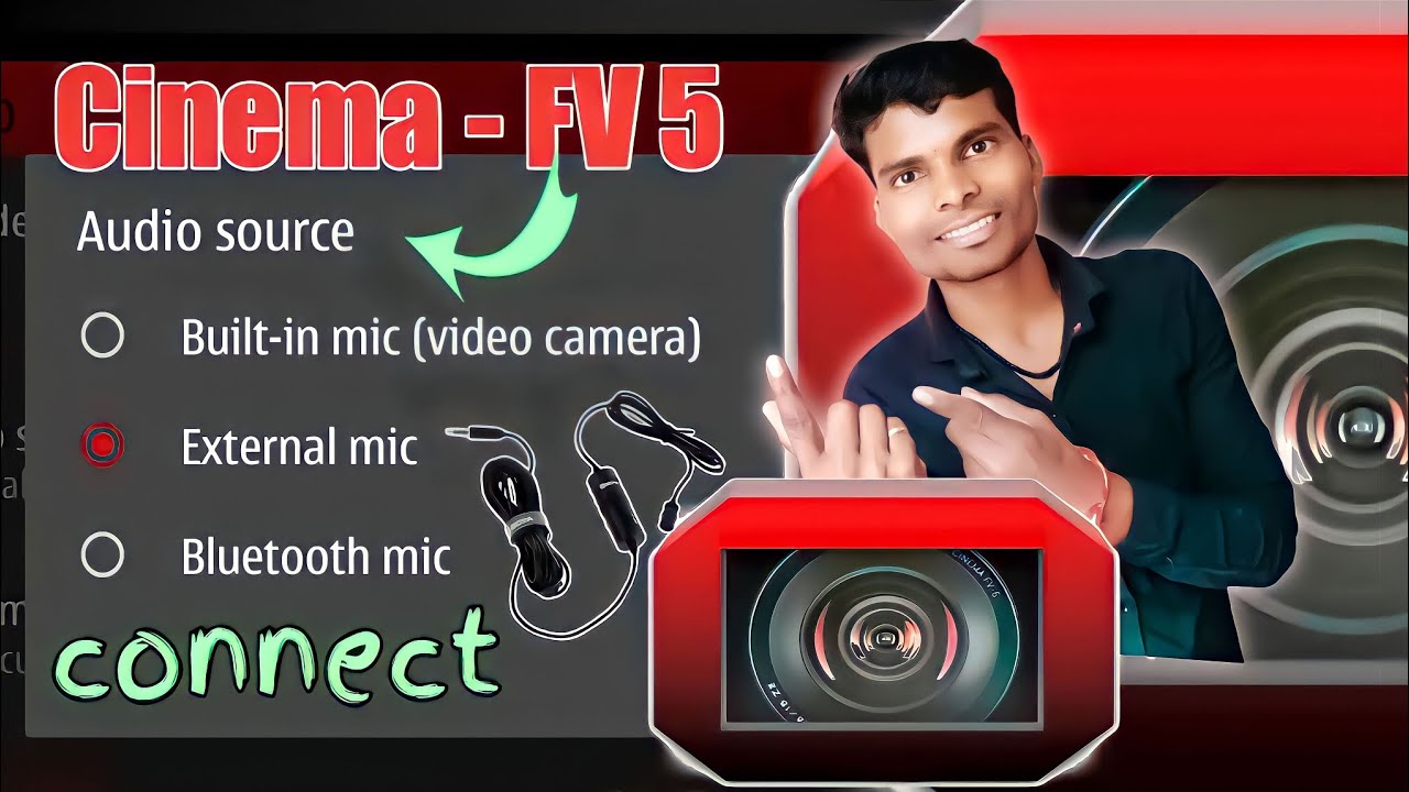 cinema fv 5 kaise use kare, cinema fv 5 lite external mic connect ...