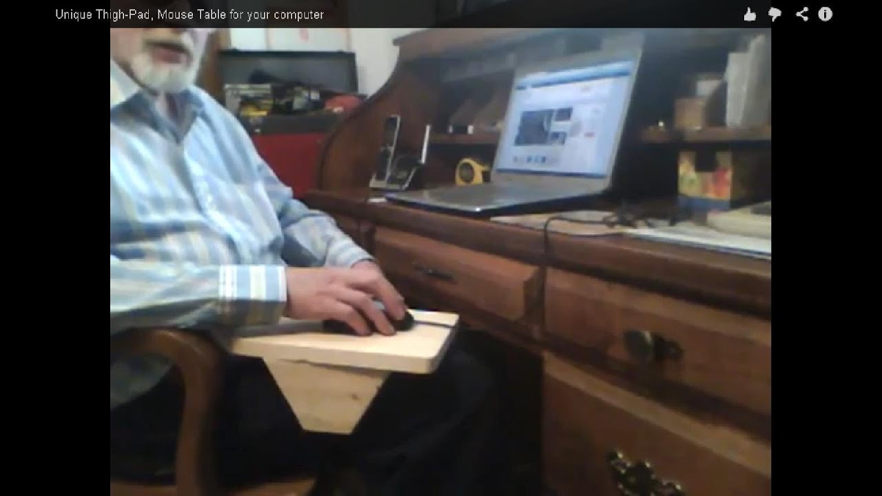 Unique Thigh-Pad, Mouse Table for your computer - YouTube