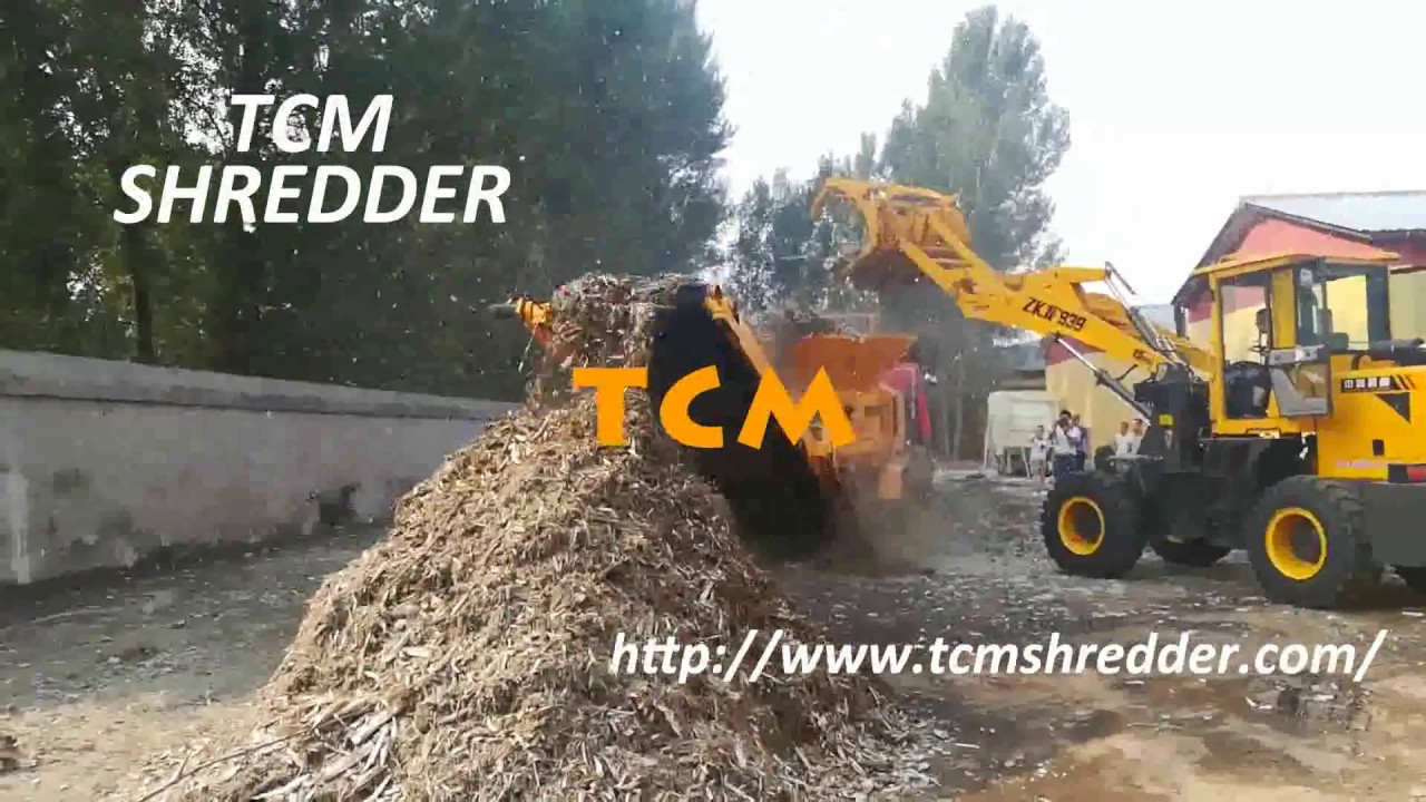 Wood Shredder Machine Tree Stump Shredder - YouTube