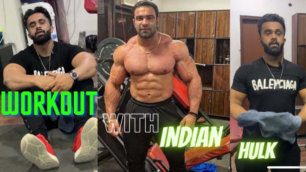 Shoulder workout with Sumit bhaia(Indian Hulk)🤯🤯||Aesa workout pehle ...