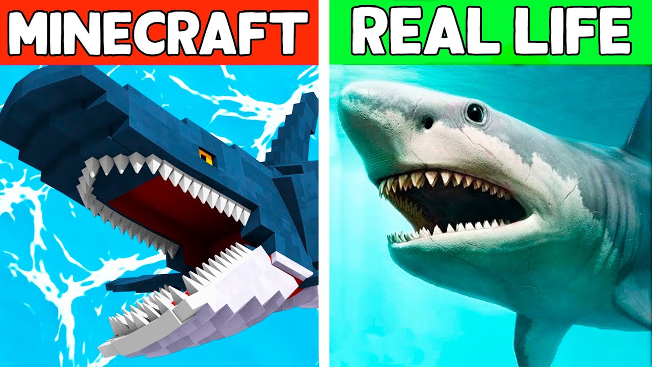 Minecraft vs Real life / Realistic minecraft / Normal vs realistic ...