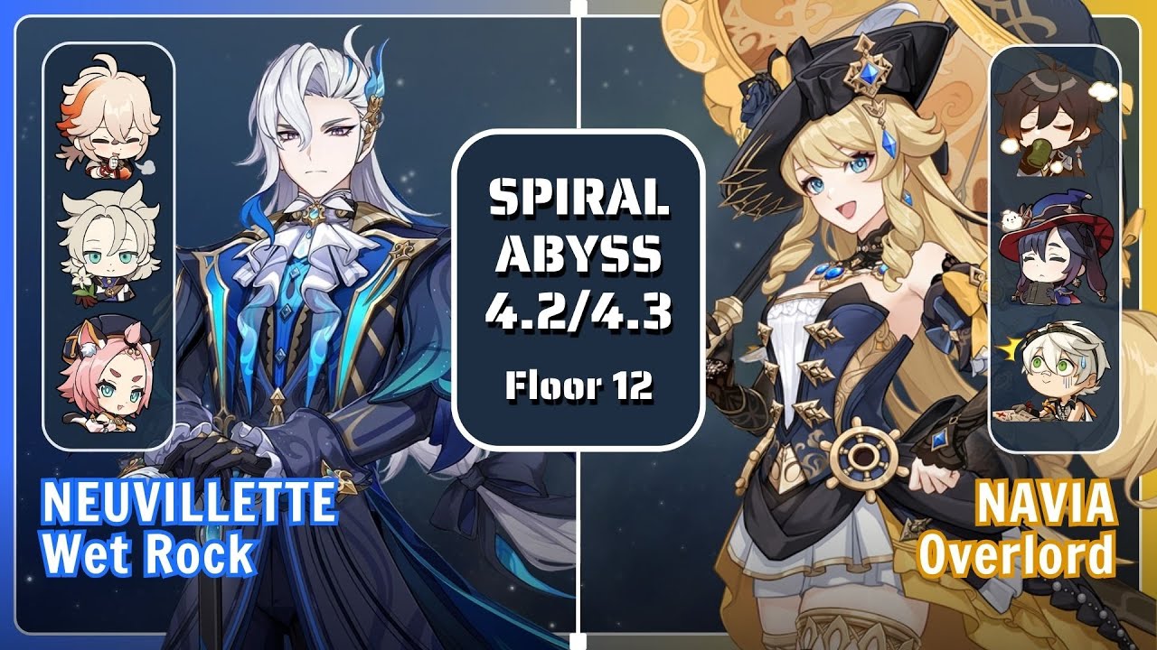 C0 NEUVILLETTE Wet Rock & C0 NAVIA Ultimate Overlord | Spiral Abyss 4.2 ...
