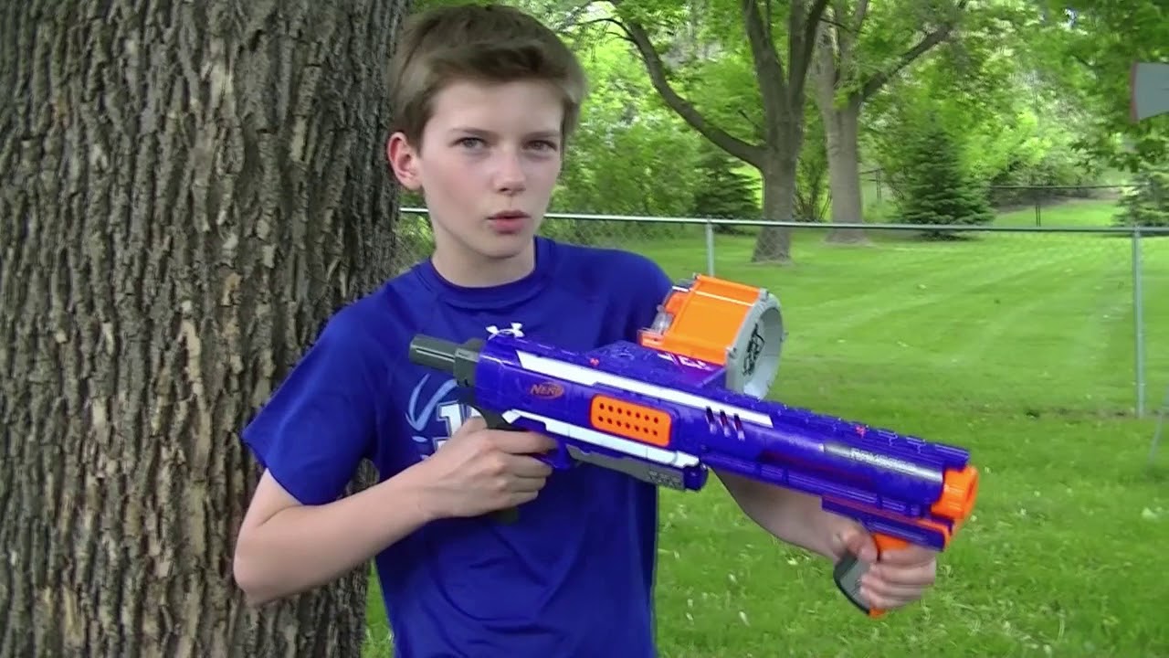 nerf gun vs nerf gun - YouTube