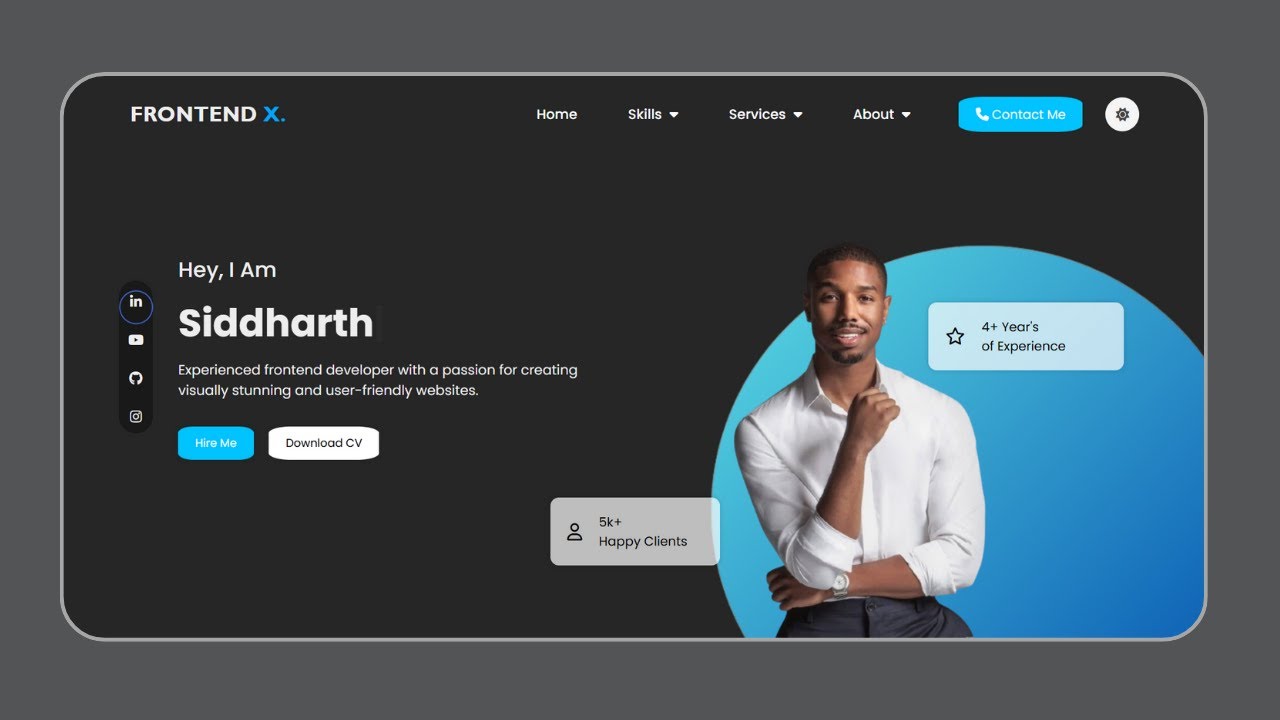 Responsive Personal Portfolio Website Using Html, Css & Js With source ...