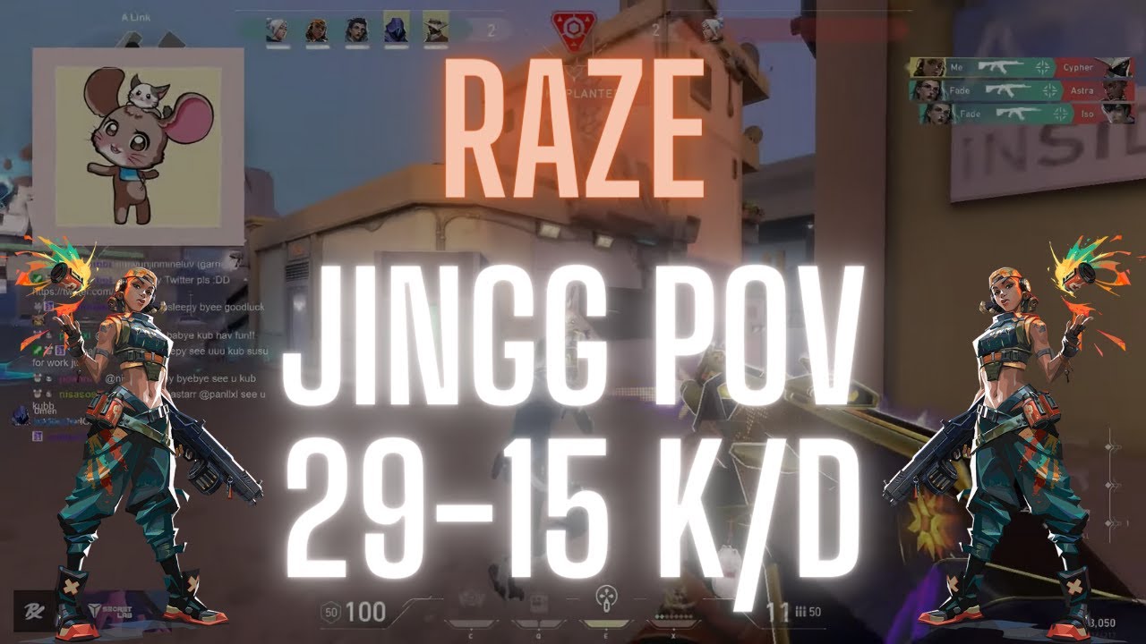 PRX Jingg POV Raze on Sunset 29-15 K/D (VALORANT Pro POV) - YouTube