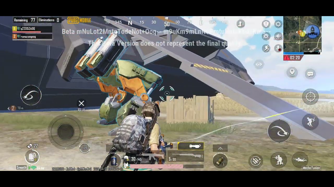 Pubg mobil beta test sürümü / Robot modu geldi !?!? / # ...