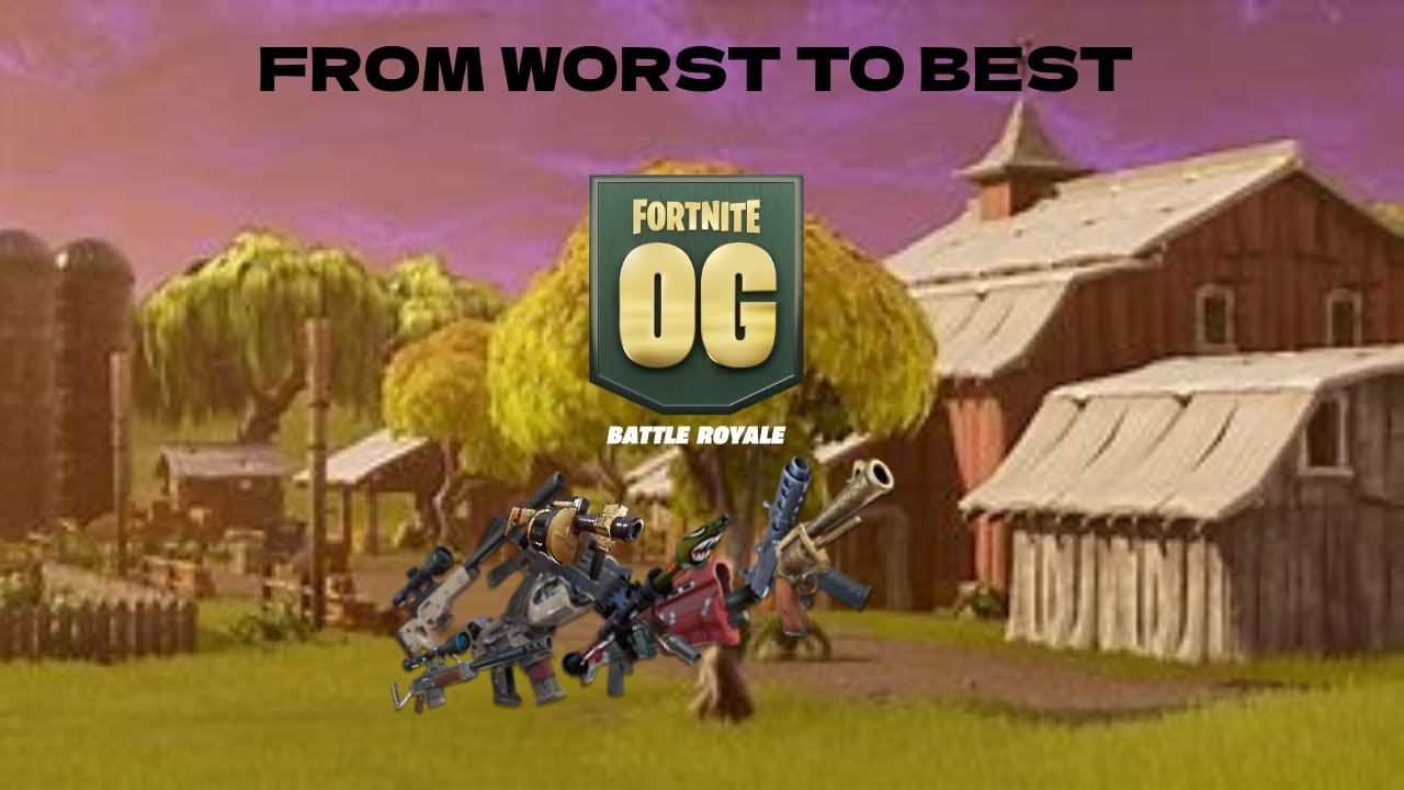 Ranking all OG Season 1 weapons from worst to best - YouTube