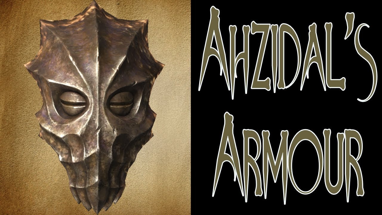Skyrim Se, Dragonborn DLC. Ahzidal's Armour And Ahzidal's Mask - YouTube