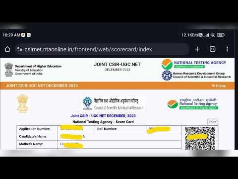 how check csir net result - YouTube