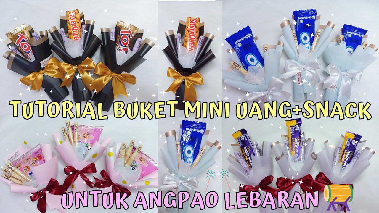 TUTORIAL BUKET UANG MINI ANGPAO LEBARAN - YouTube