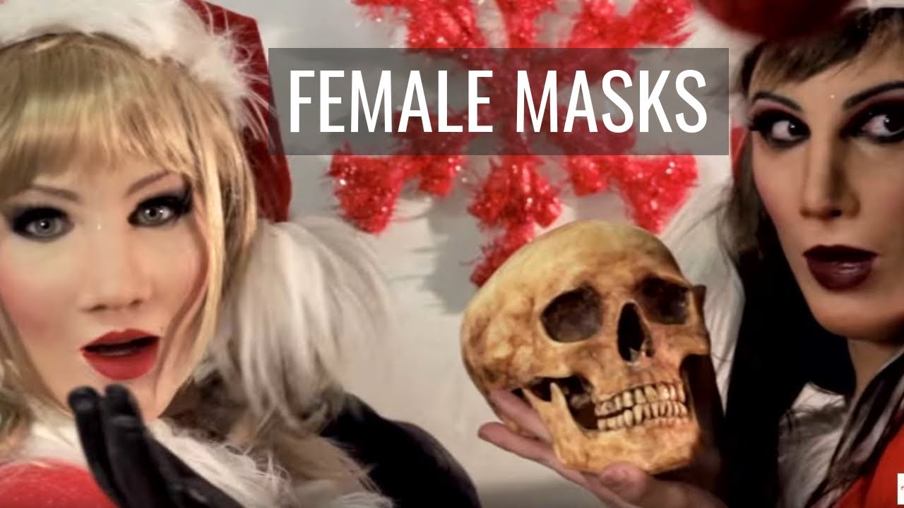 Female Silicone Mask - Christmas Version - YouTube
