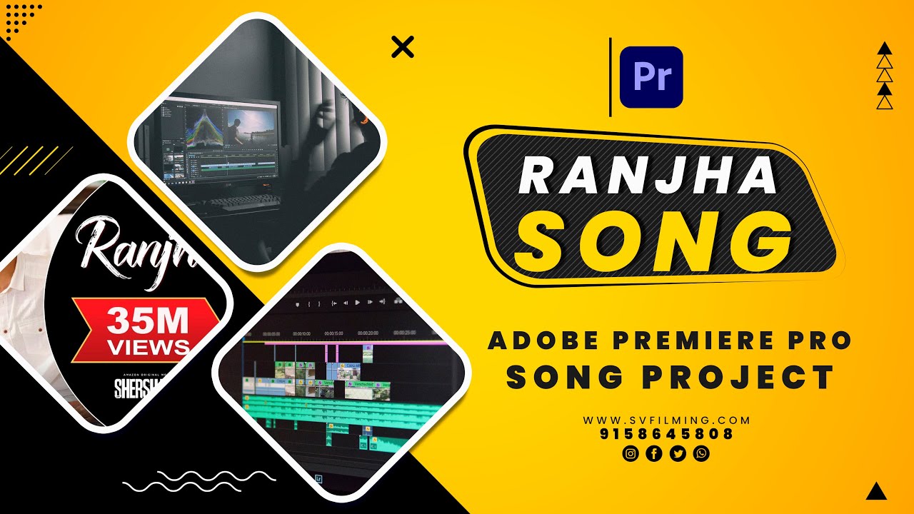 RANJHA SONG | ADOBE PREMIERE PRO CC | WEDDING VIDEO MIXING SONG PROJECT ...
