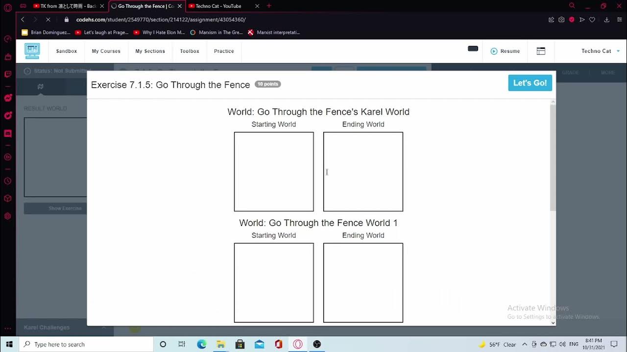 Final Karel Challenges | CodeHS | Random Hurdles | Go Trough the Fence ...