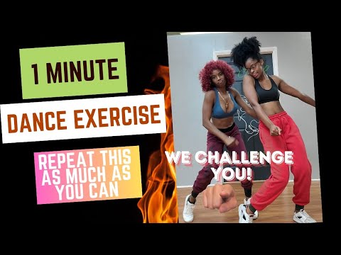We Challenge You! 1 Minute Dance Exercise - No Equipment- REPEAT as much as you can - YouTube