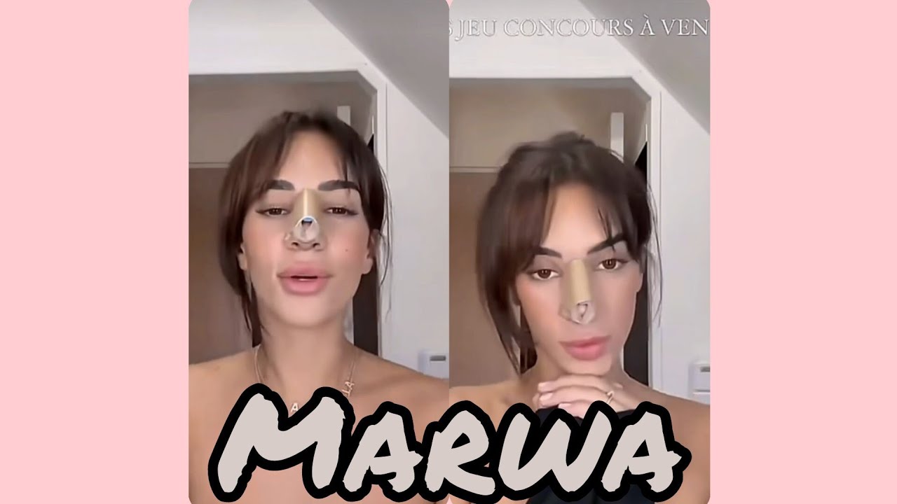 Marwa dévoile enfin son nouveau nez après opération 😛🤔 - YouTube