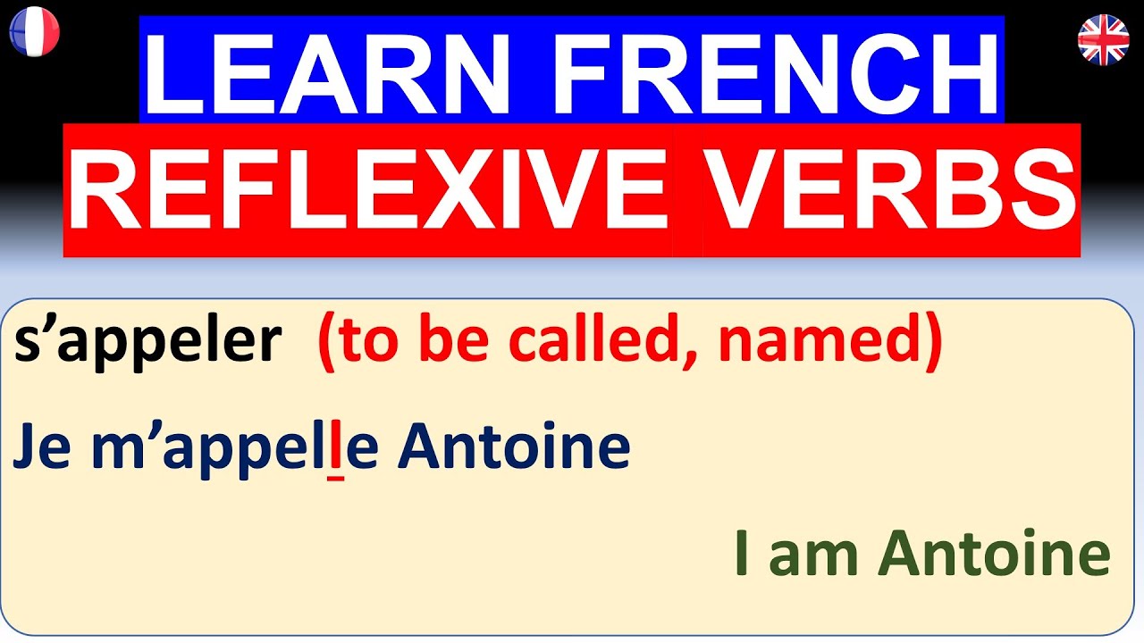 12 COMMON REFLEXIVE VERBS - How to use MYSELF, YOURSELF...in FRENCH ...