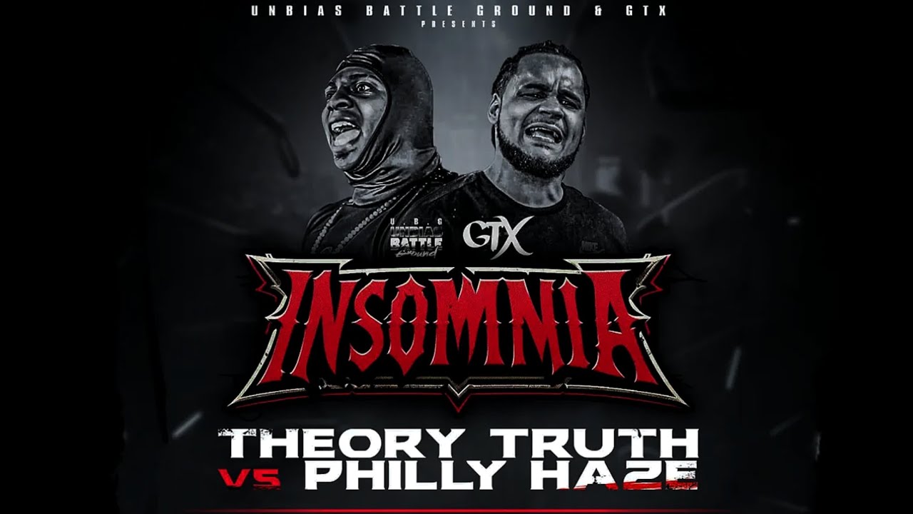 Theory Truth vs Philly Haze - INSOMNIA - UBG/GTX Rap Battle - YouTube