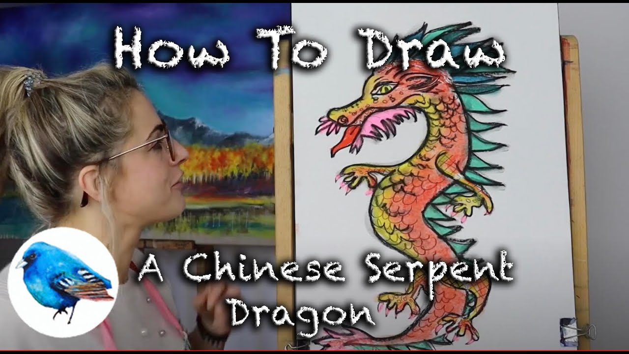 Serpent Dragon Drawing