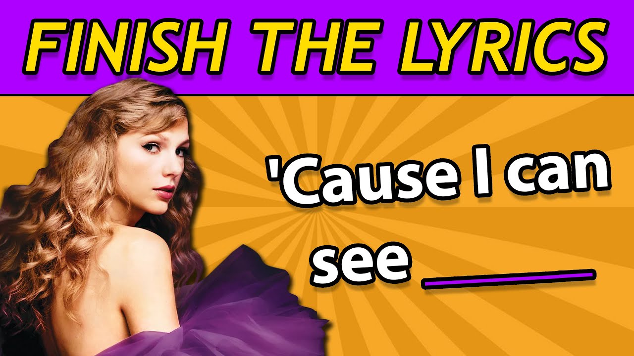 FINISH THE LYRICS - Taylor Swift (Speak Now Album) 🎵 | Music Quiz - YouTube