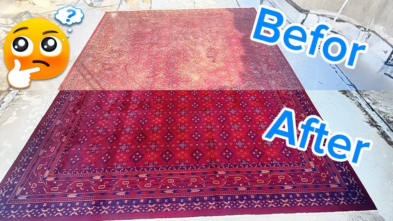 Satisfying cleaning big Turkish carpet in 10 minute - YouTube
