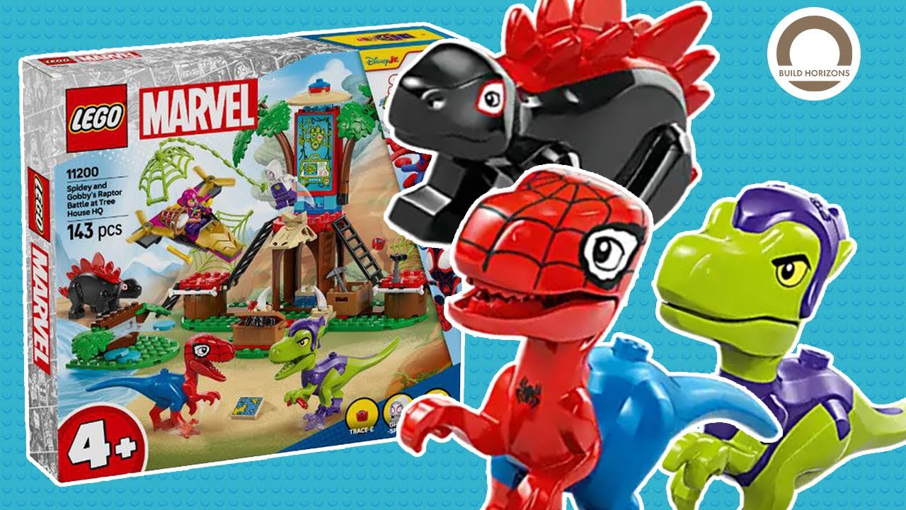 FIRST-EVER LEGO Spiderman Dino 🦖 LEGO Marvel 11200 Spidey & Green ...