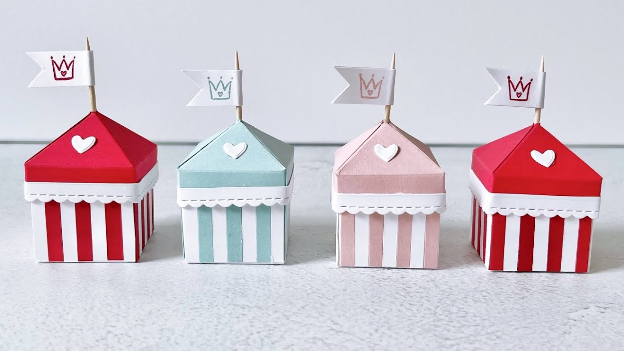 Tutorial Mini-Zirkuszelt-Box - YouTube